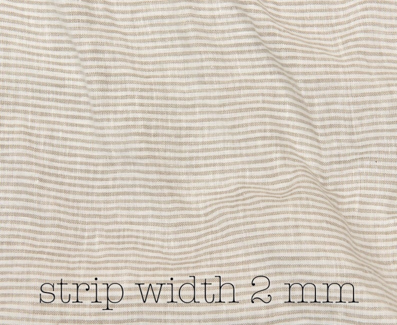 Striped linen tablecloth Round linen tablecloth Washed | Etsy