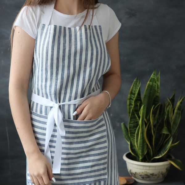 Natural Linen Apron - Etsy