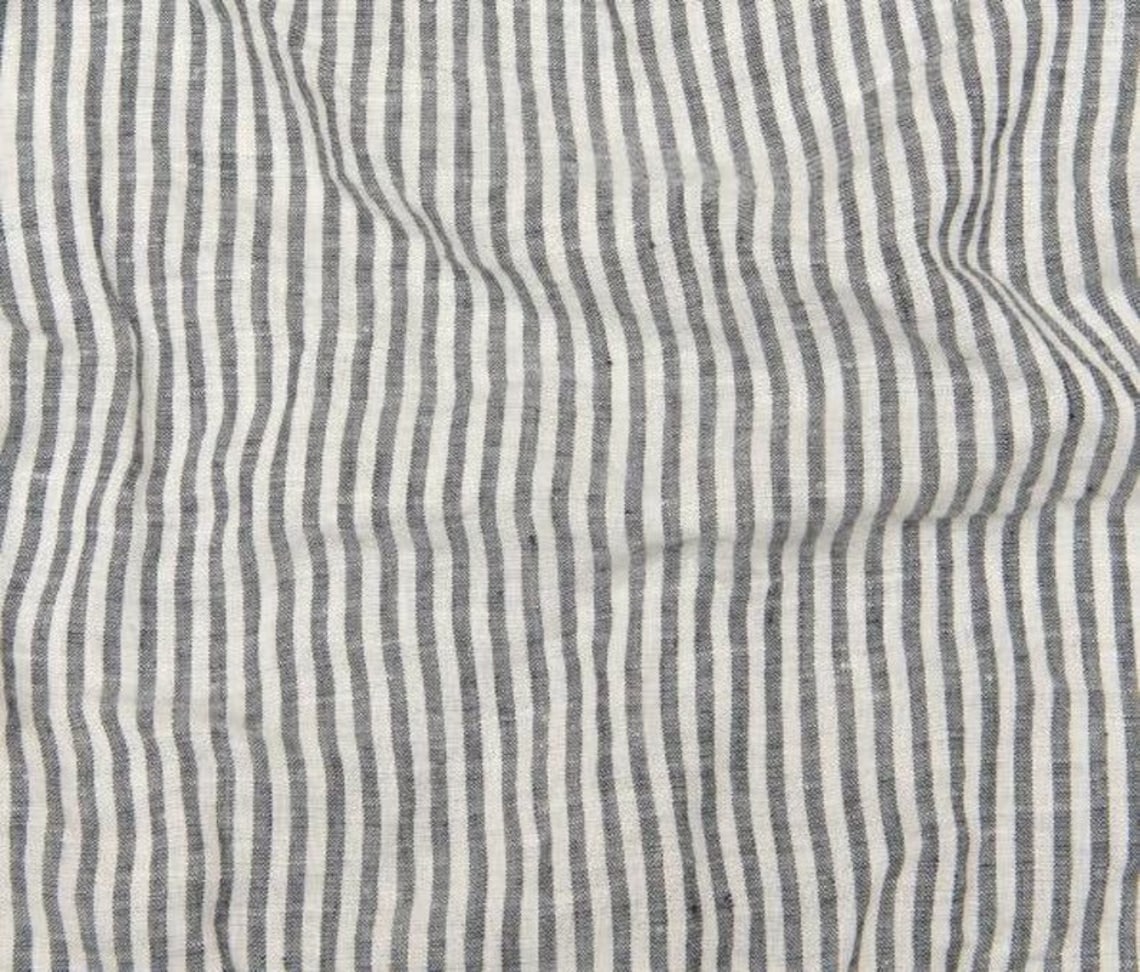 Blue striped linen napkins. SET of natural linen napkins. | Etsy