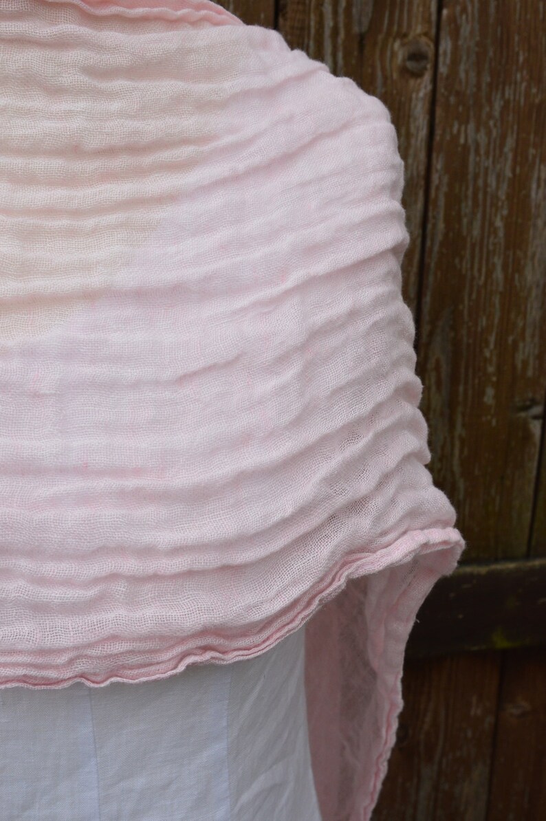 Light Pink Carf, Linen Scarf, Pink Scarf, Spring Scarf, Womens Scarf ...