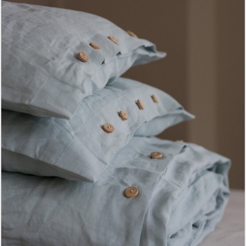 Washed Linen Bedding - Etsy