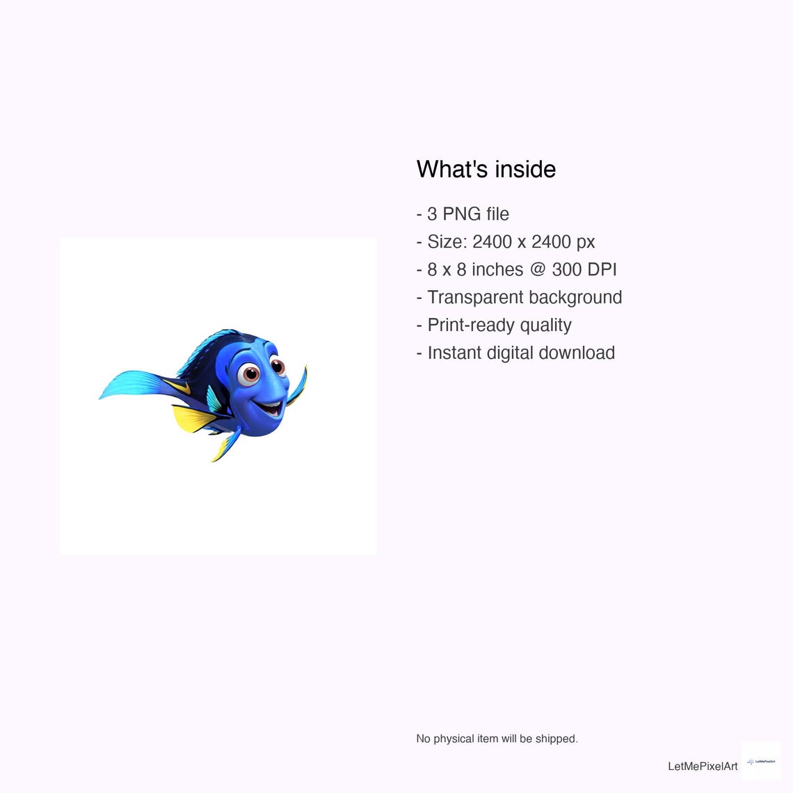 Dory Fish PNG | Finding Nemo Clipart (digital Download) - Etsy