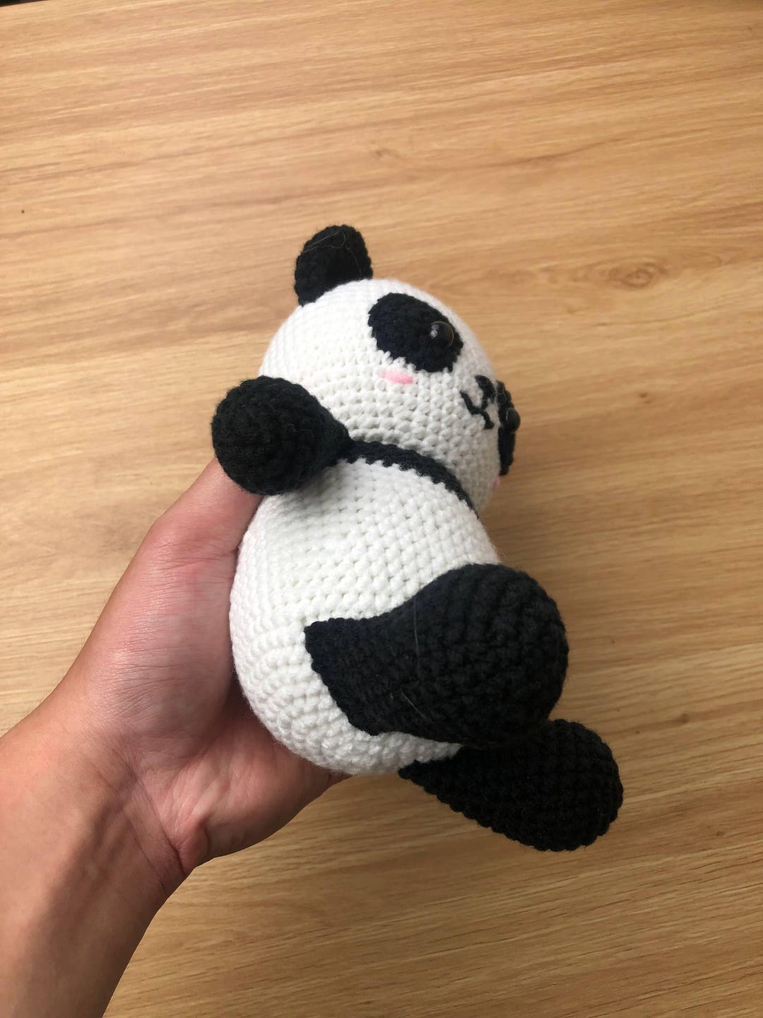 Emotional Support Panda Crochet Pattern – Cute Panda Plush for Desk ...