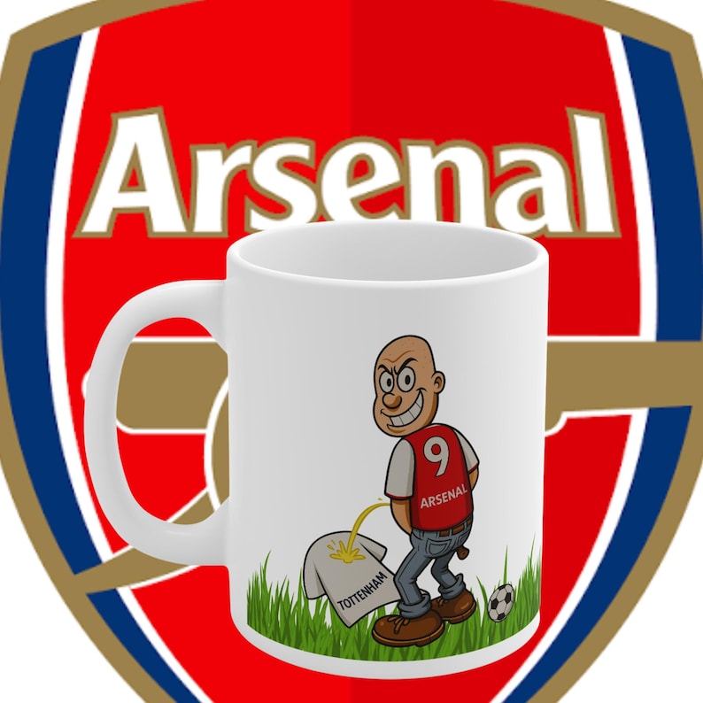 Arsenal Gooner Football Rivalry Ceramic Mug: Funny Valentine's Day Gift ...