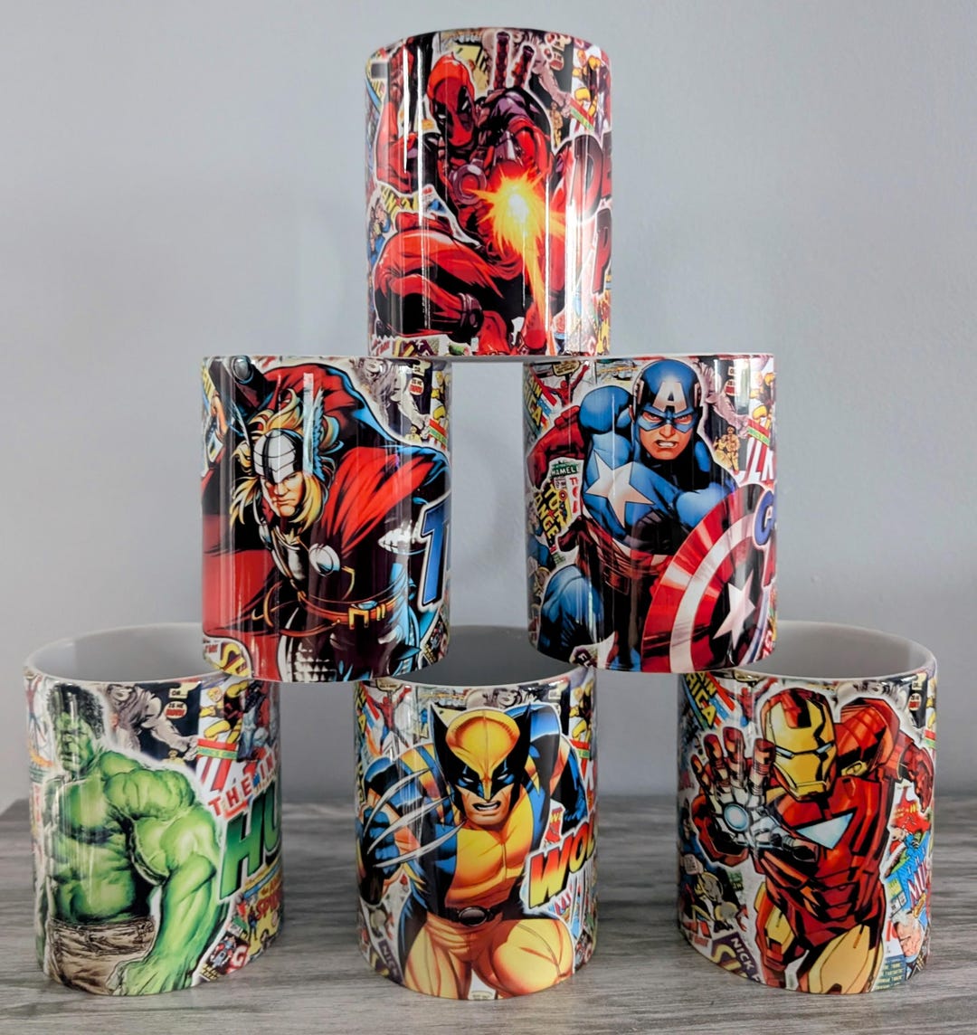 Handcrafted Comic Superhero Mugs: Unique Custom Gifts for Fans and ...