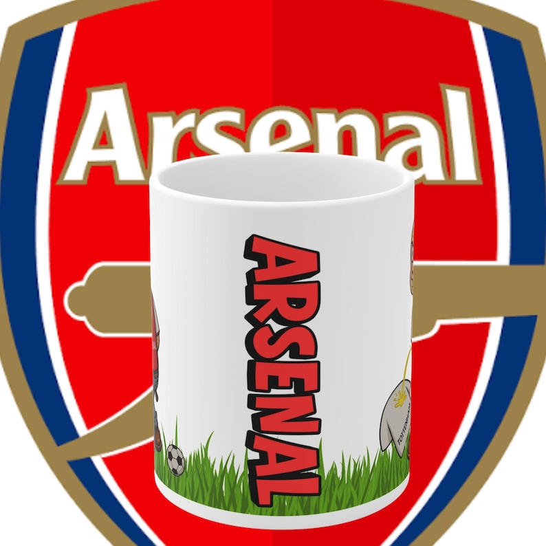 Arsenal Gooner Football Rivalry Ceramic Mug: Funny Valentine's Day Gift ...