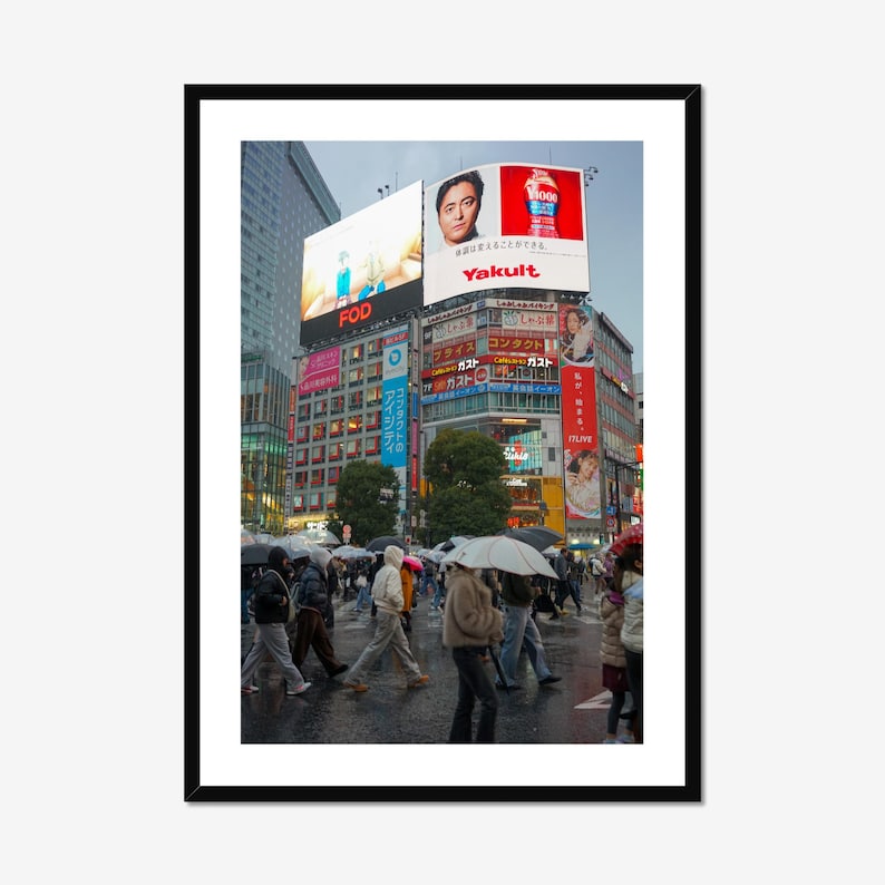 Shibuya Crossing on a Rainy Day in Tokyo, Japan - Etsy