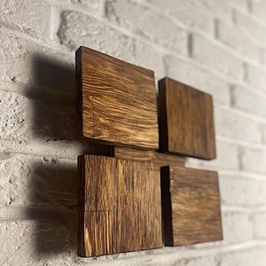 Natural Antique Wood LED Wall Lamp Rustic Wall Light, Boho Home Decor ...