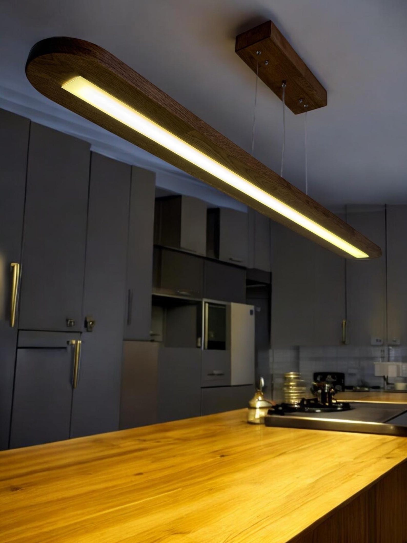 Wood Pendant Light,rustic Wooden Chandelier,modern Wood Light,handmade ...