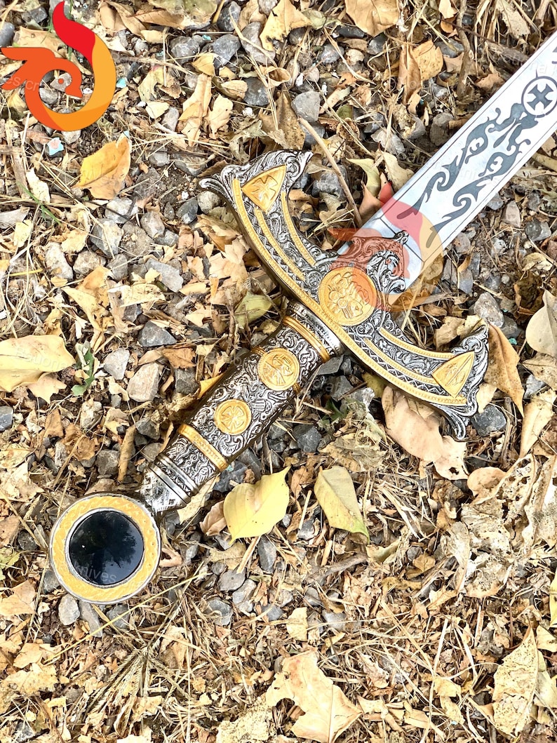 Once Upon A Time Excalibur Replica Sword of Emma Swan Sword With Sheath ...