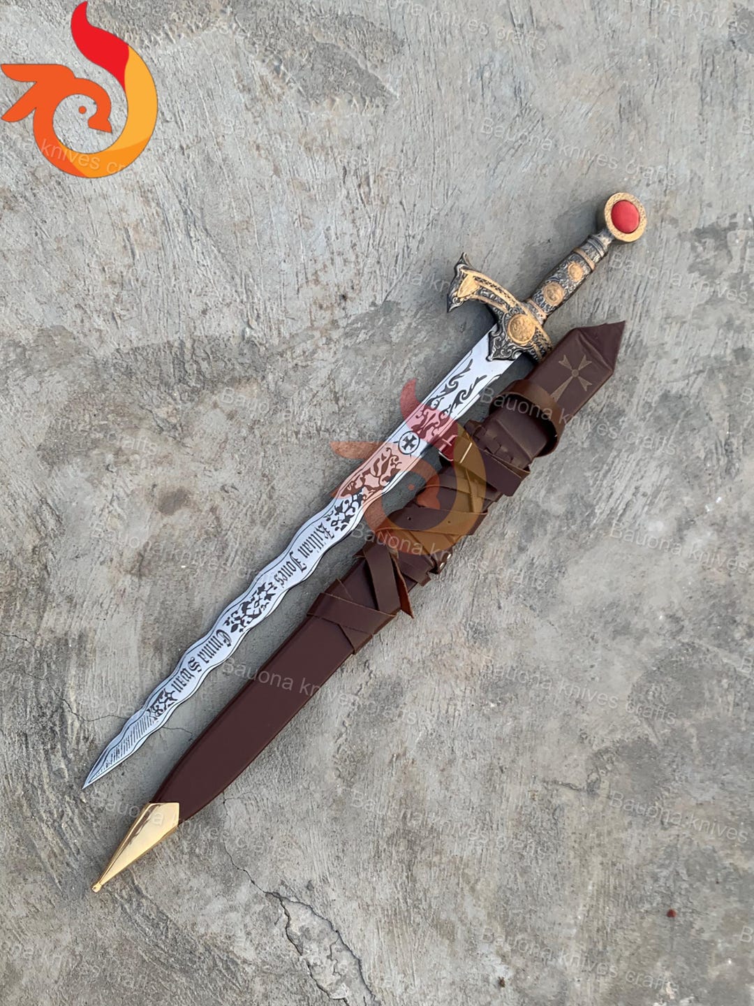 Once Upon A Time Excalibur Replica Sword of Emma Swan Sword With ...