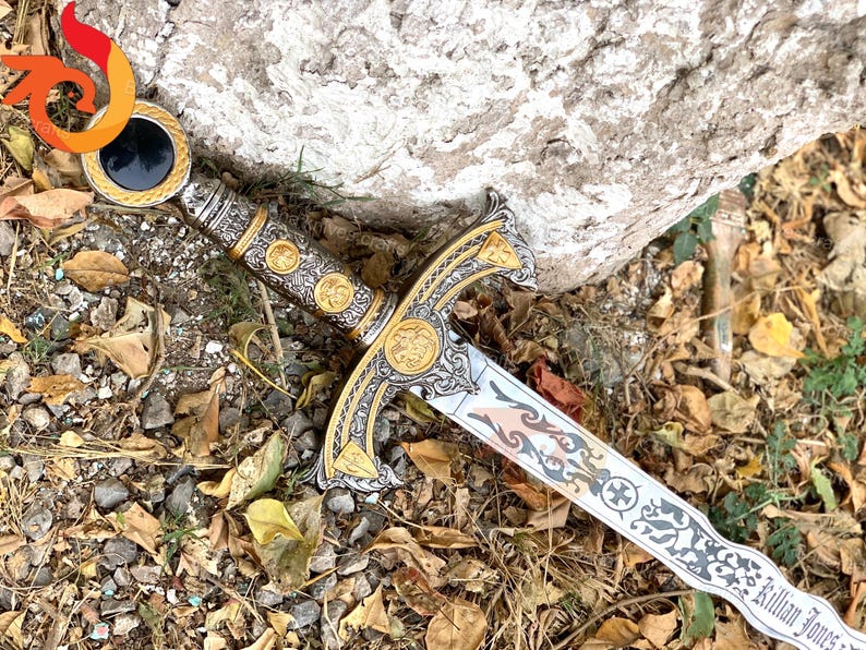 Once Upon A Time Excalibur Replica Sword of Emma Swan Sword With Sheath ...