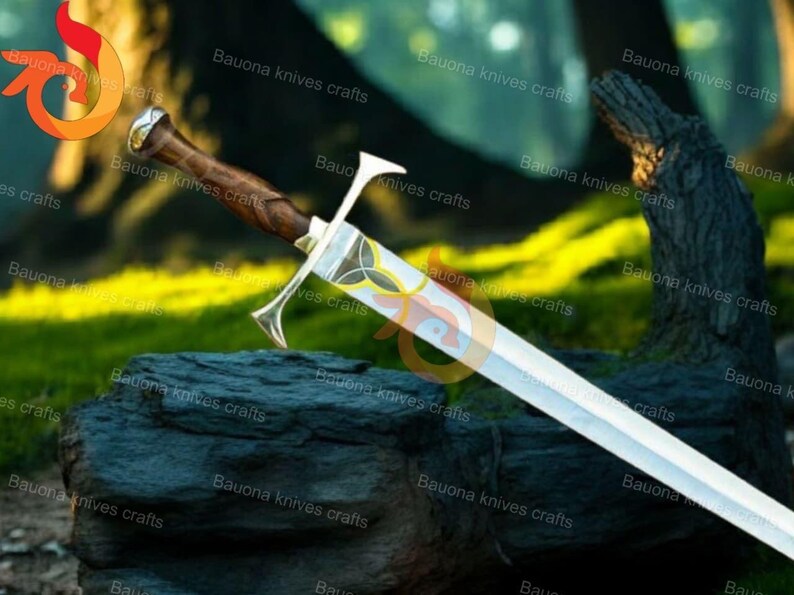 Merlin Excalibur Replica Sword: Medieval Knight Collectible With Sheath ...