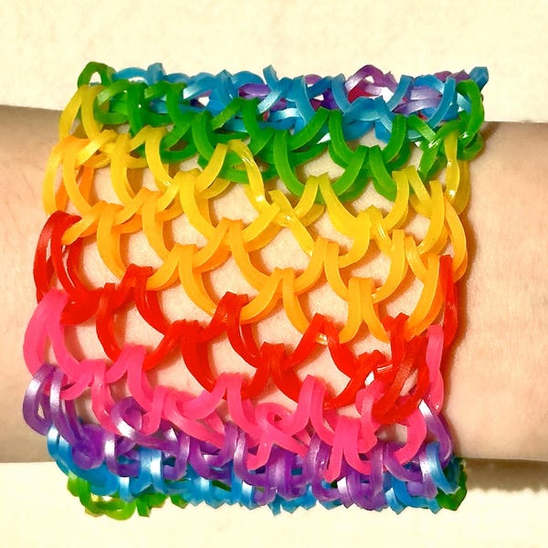 Loom Band Bracelet - Etsy UK