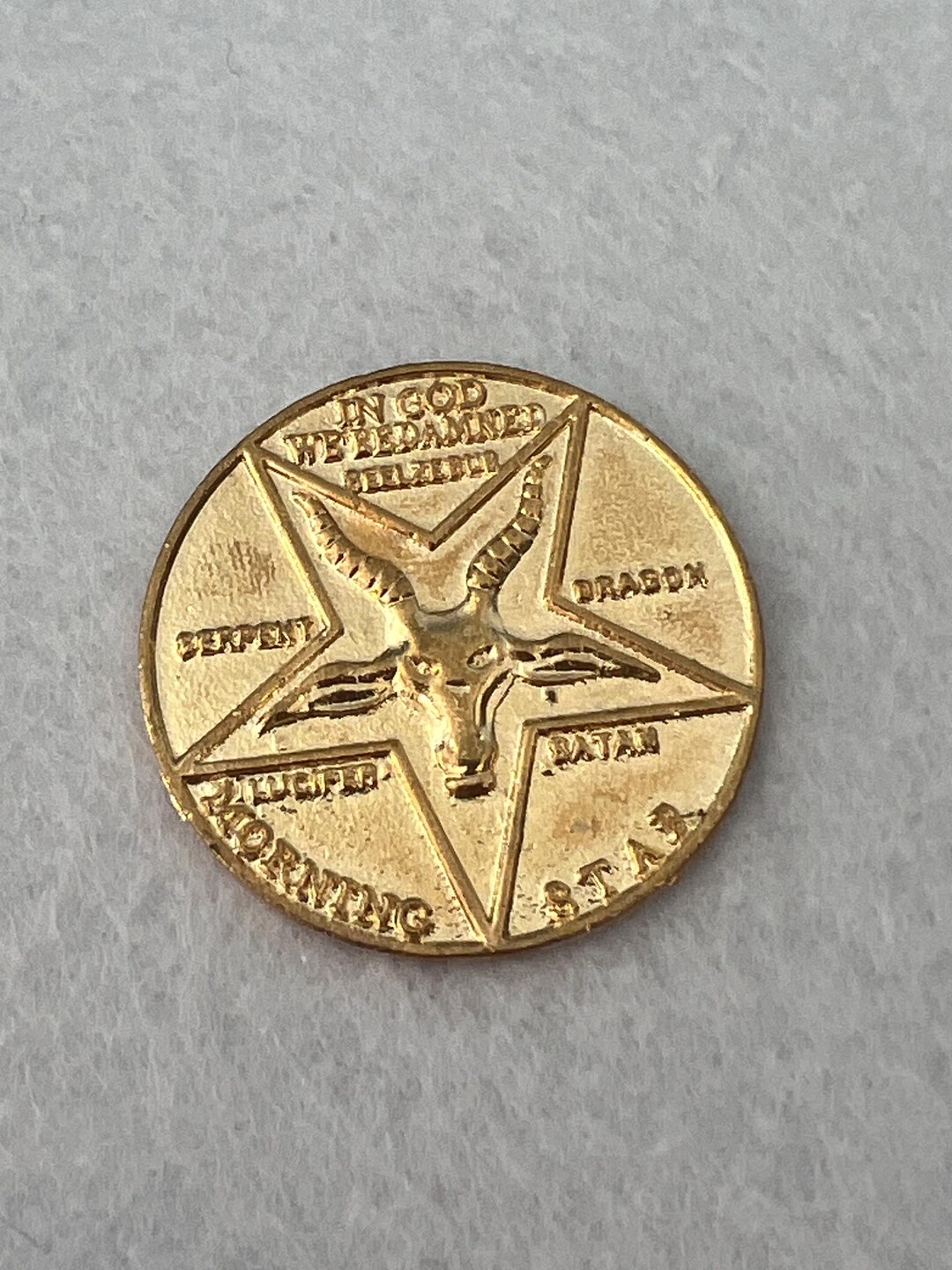 Lucifer Morning Star Baphomet Collectible Coin - Etsy