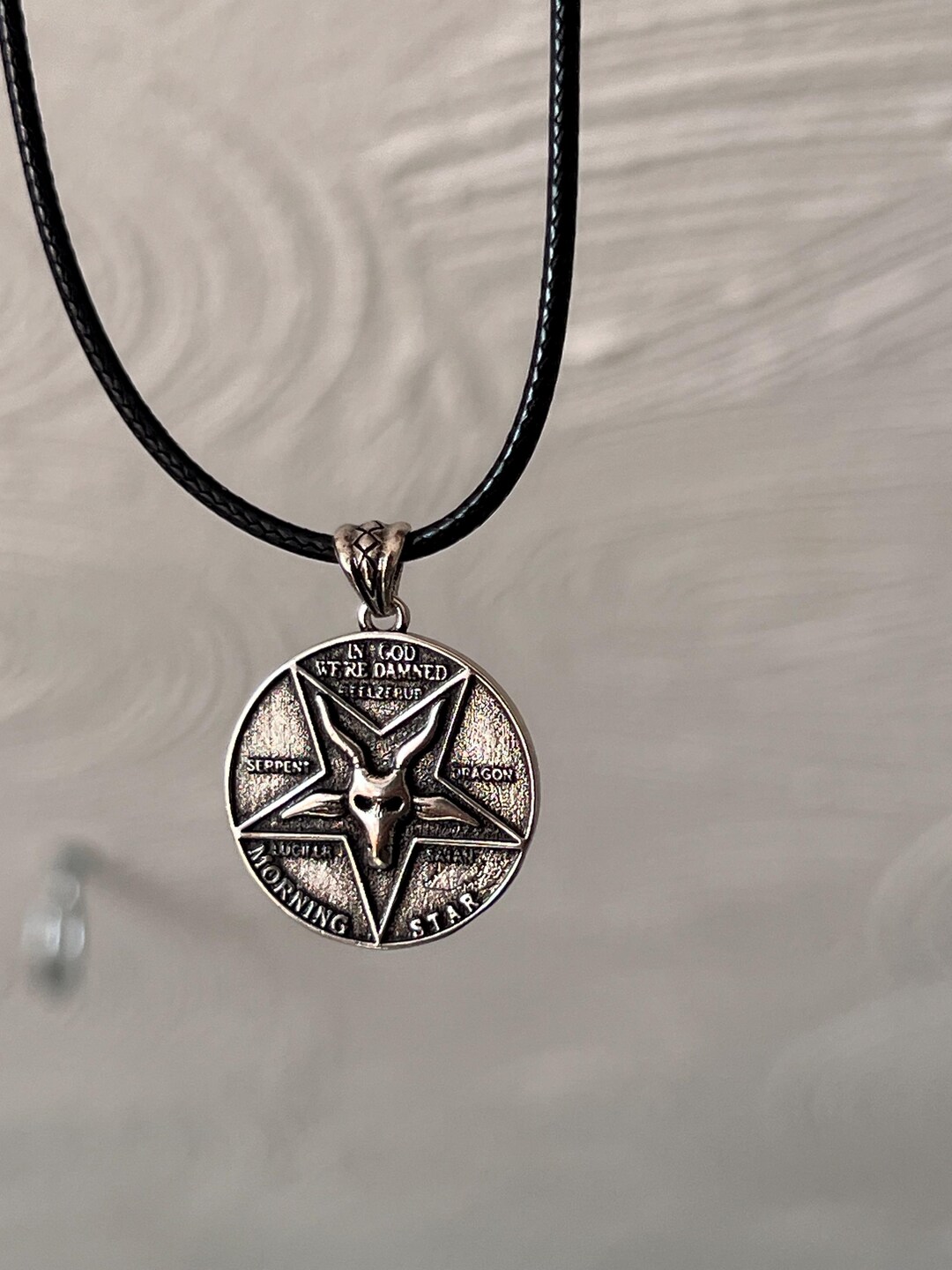 Lucifer Morning Star Baphomet Collectible Coin Necklace - Etsy