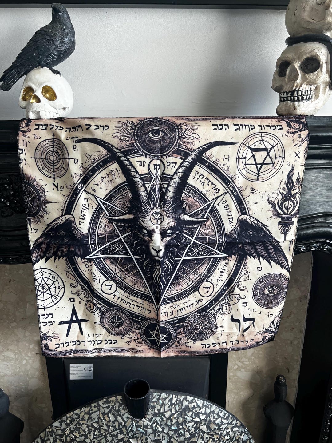 Baphomet Goat Altar Cloth / Tapestry / Tarot Cloth - Etsy