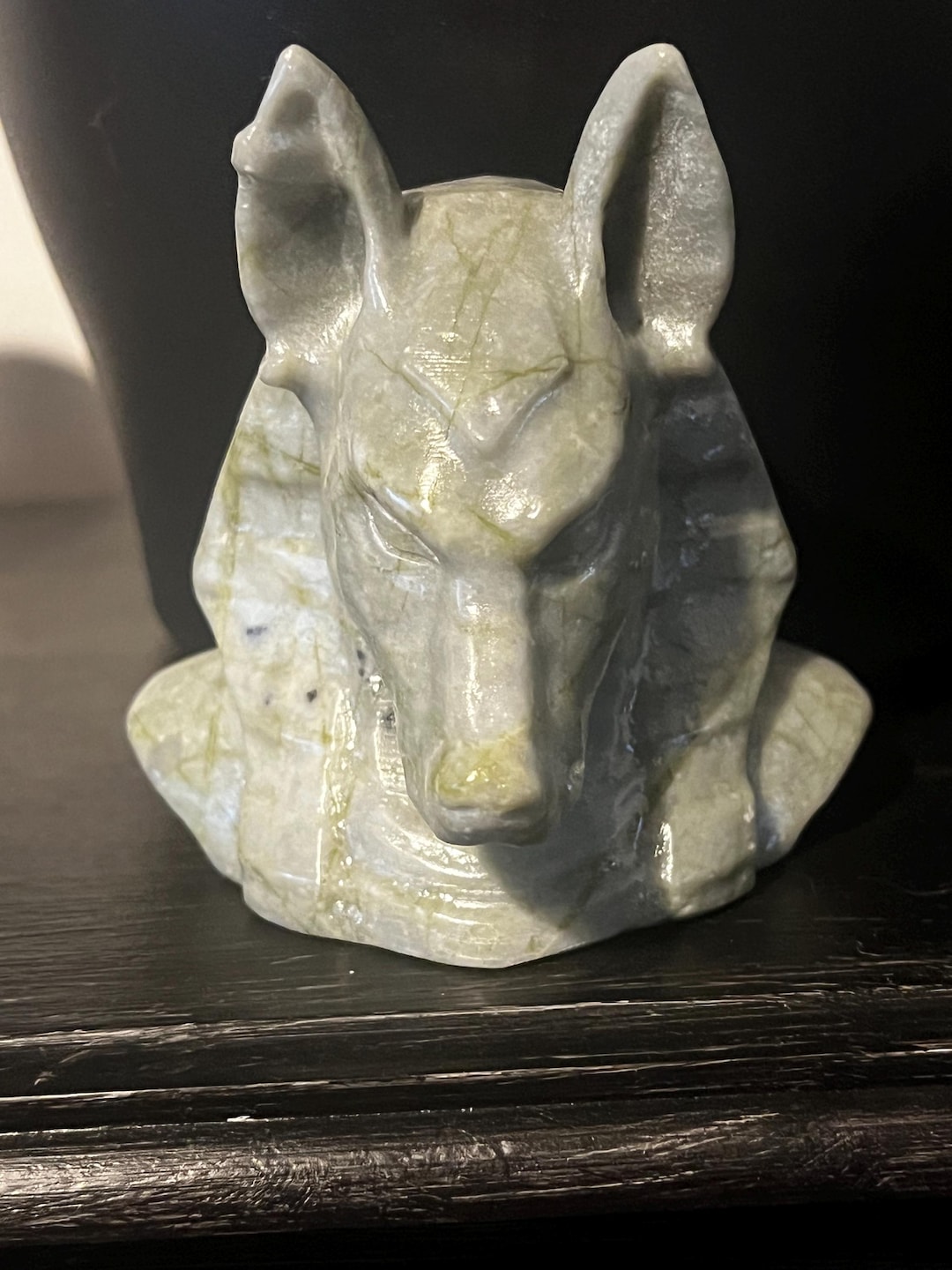 Large Jade Crystal Egyptian Anubis God 610g - Etsy