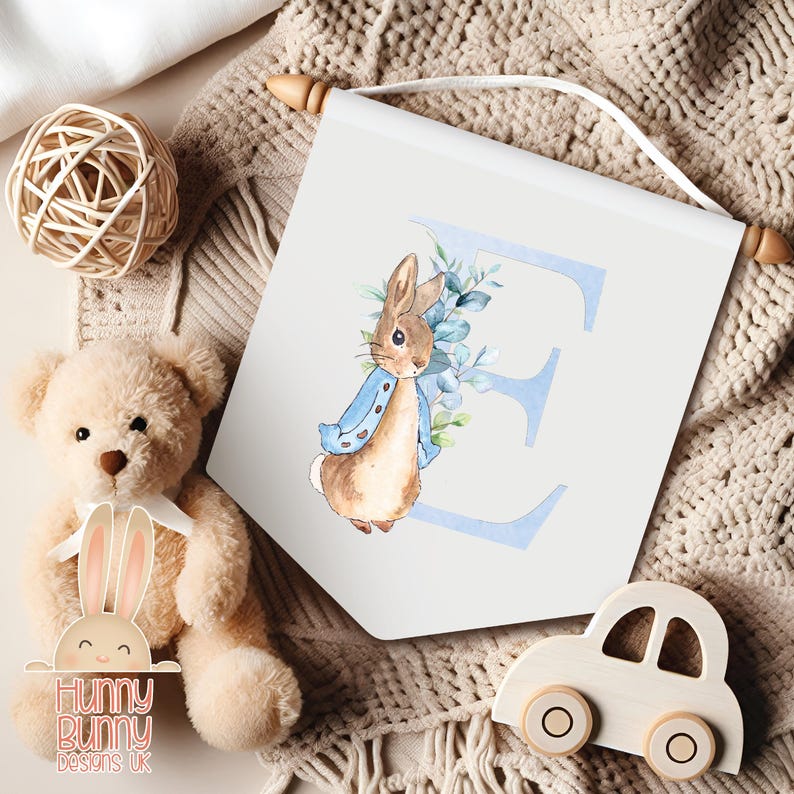 Blue Peter Rabbit Alphabet Clipart Individual Images Transparent PNG ...