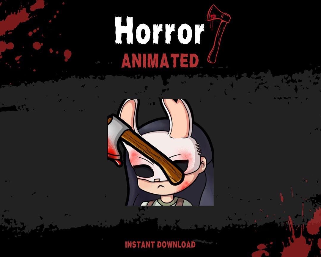 Throw Axe Animated Horror Emote, Twitch, Discord Horror Movie, Scary ...