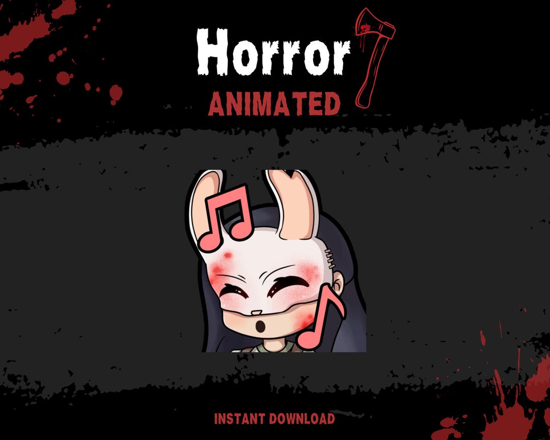 Song Lullaby Animated Horror Emote, Twitch, Discord Horror Movie, Scary ...