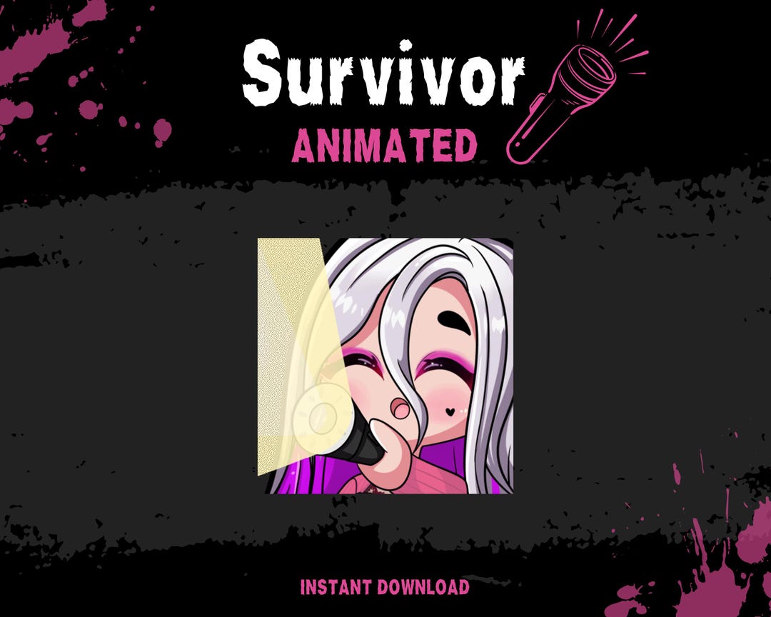 Flash Light Scared Survivor Horror Emote, Twitch, Discord Horror Movie ...