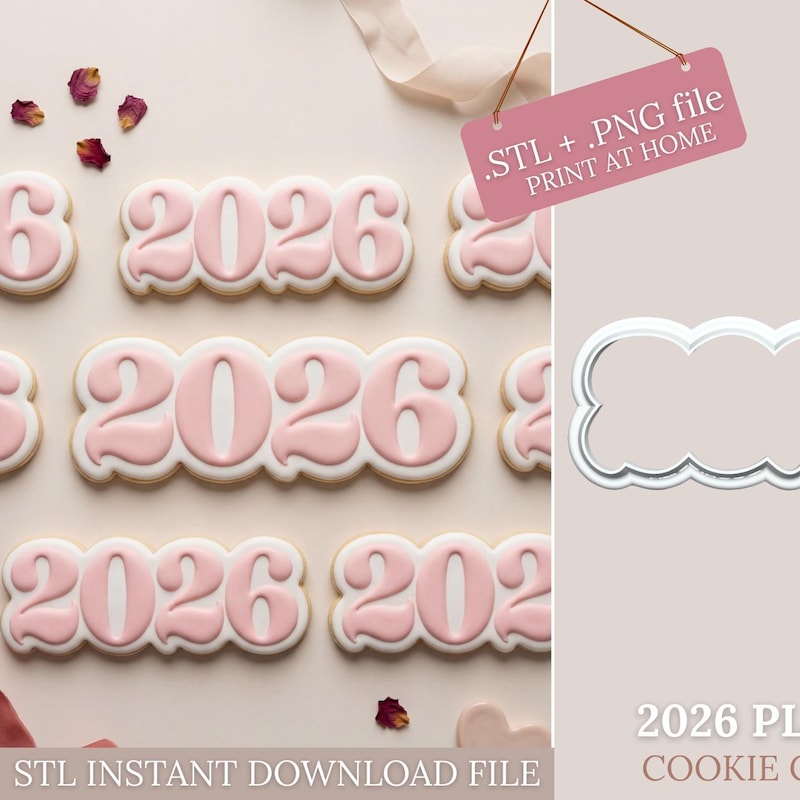 New Year Cookie Images - Etsy