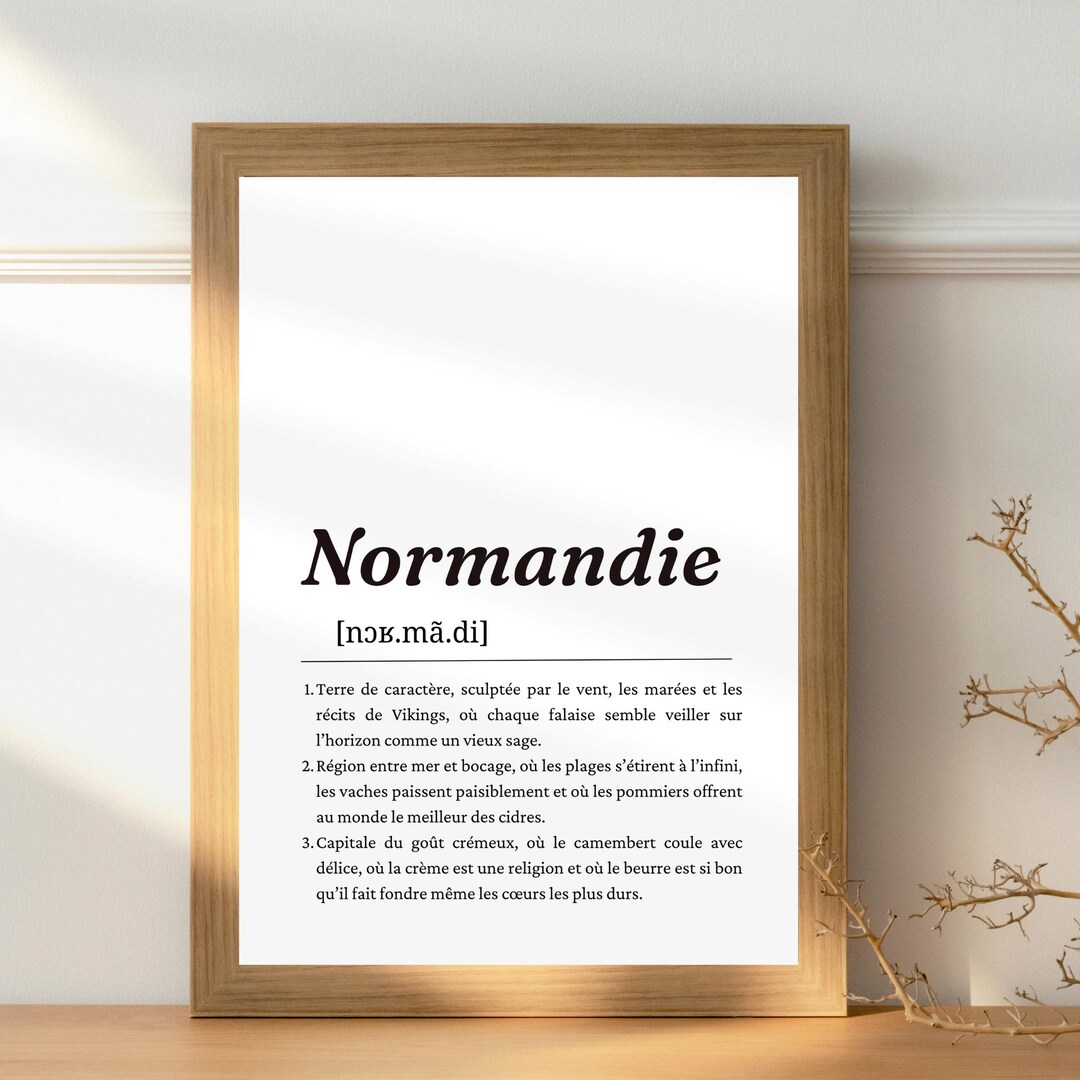 Normandy Definition Poster – Definition Poster in French – Christmas ...