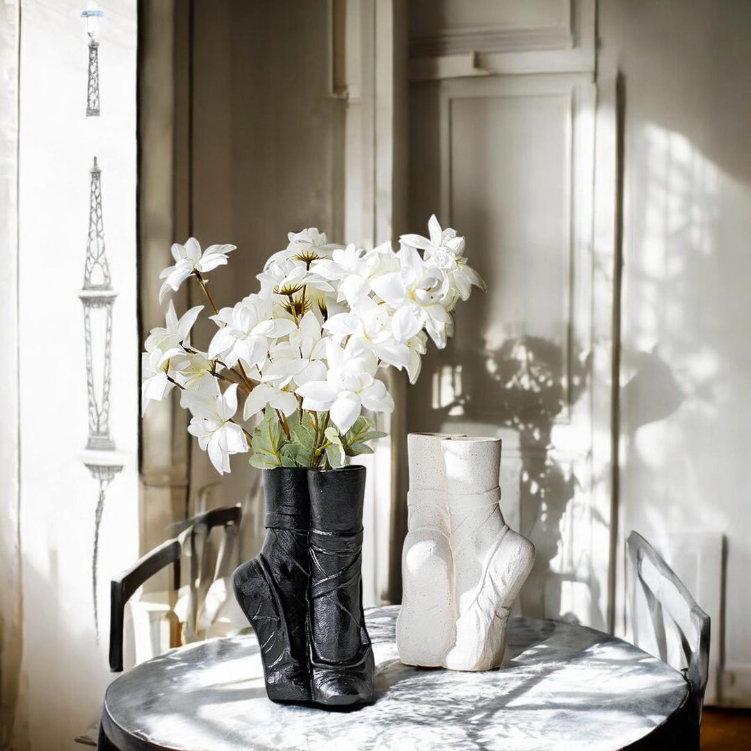 Ceramic Boot-shaped Vase – Original and Dramatic Design, Perfect Gift ...