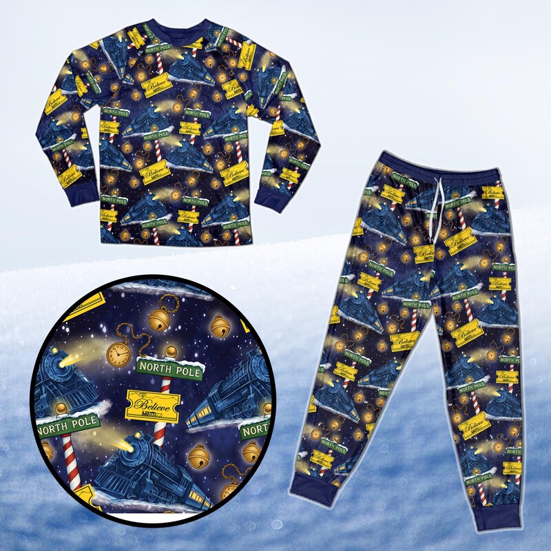 Polar Express Pajamas - Etsy