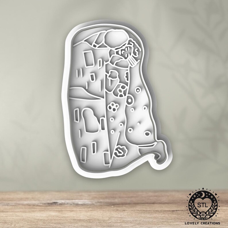 Der Kuss Kiss Gustav Klimt Girl With a Pearl Earring the Scream- STL ...