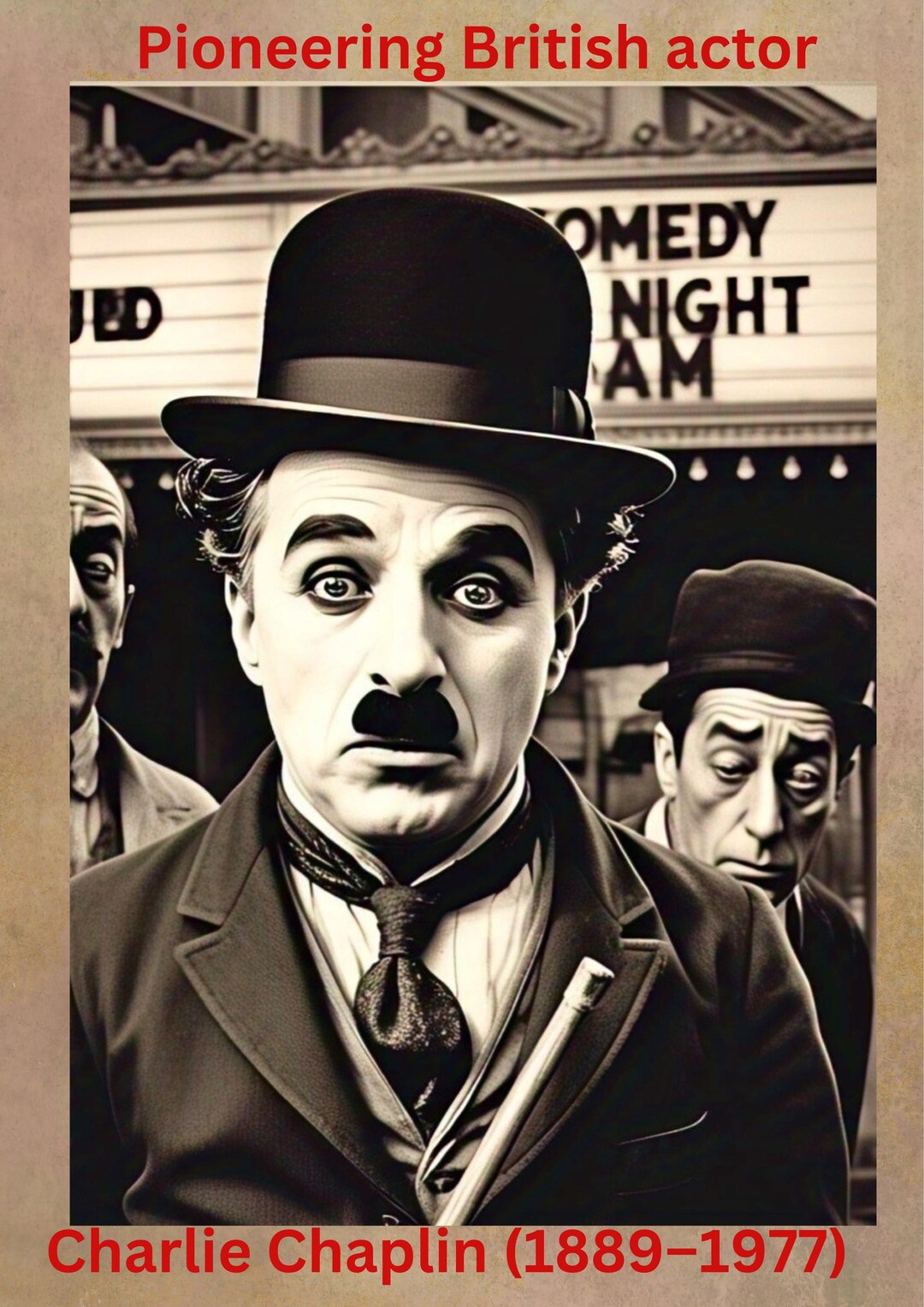 Printable Poster Charlie Chaplin 01 - Etsy