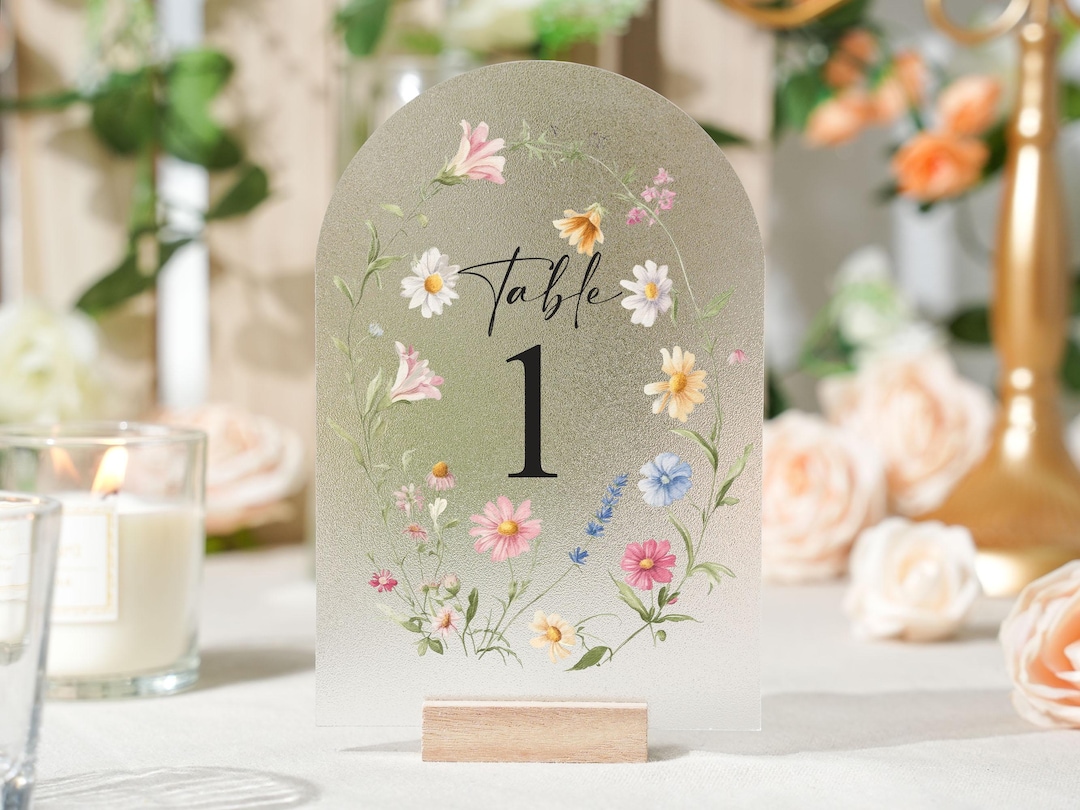 Arched Table Numbers, Wedding Table Numbers, Wedding Table Decor, Table ...