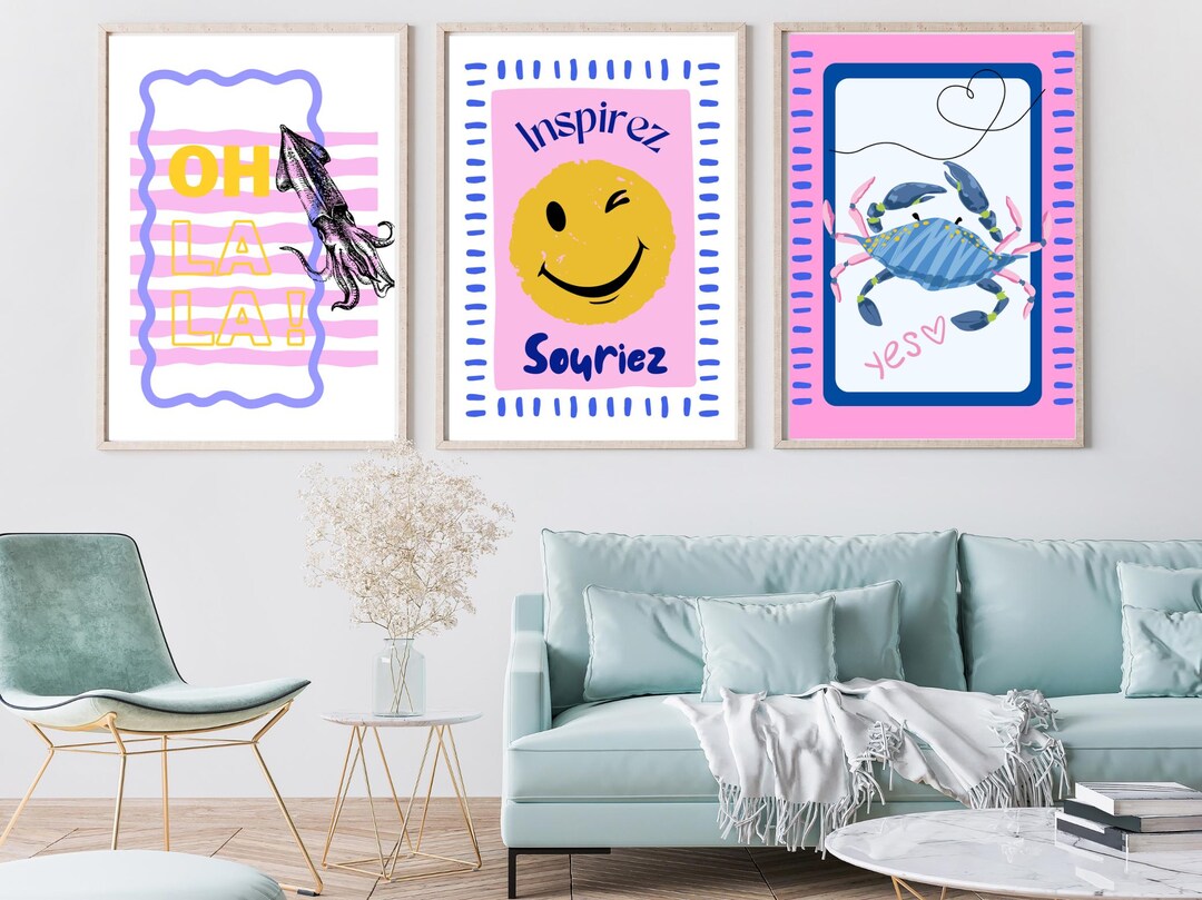 POP / FUN Decorative Poster Set +30 Instant Download Posters - Cool ...