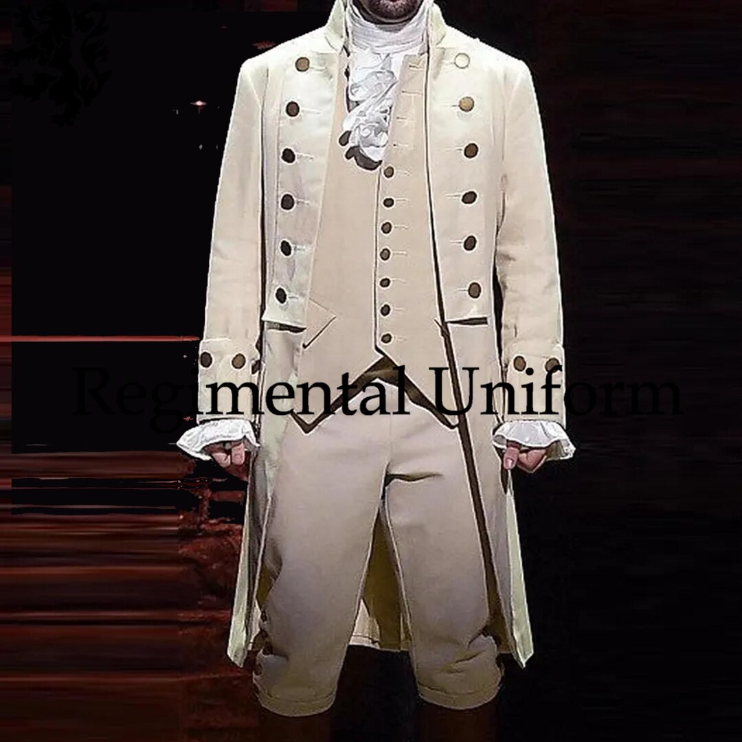 Off White Wool Colonial War Uniform: Revolutionary War Costume - Etsy