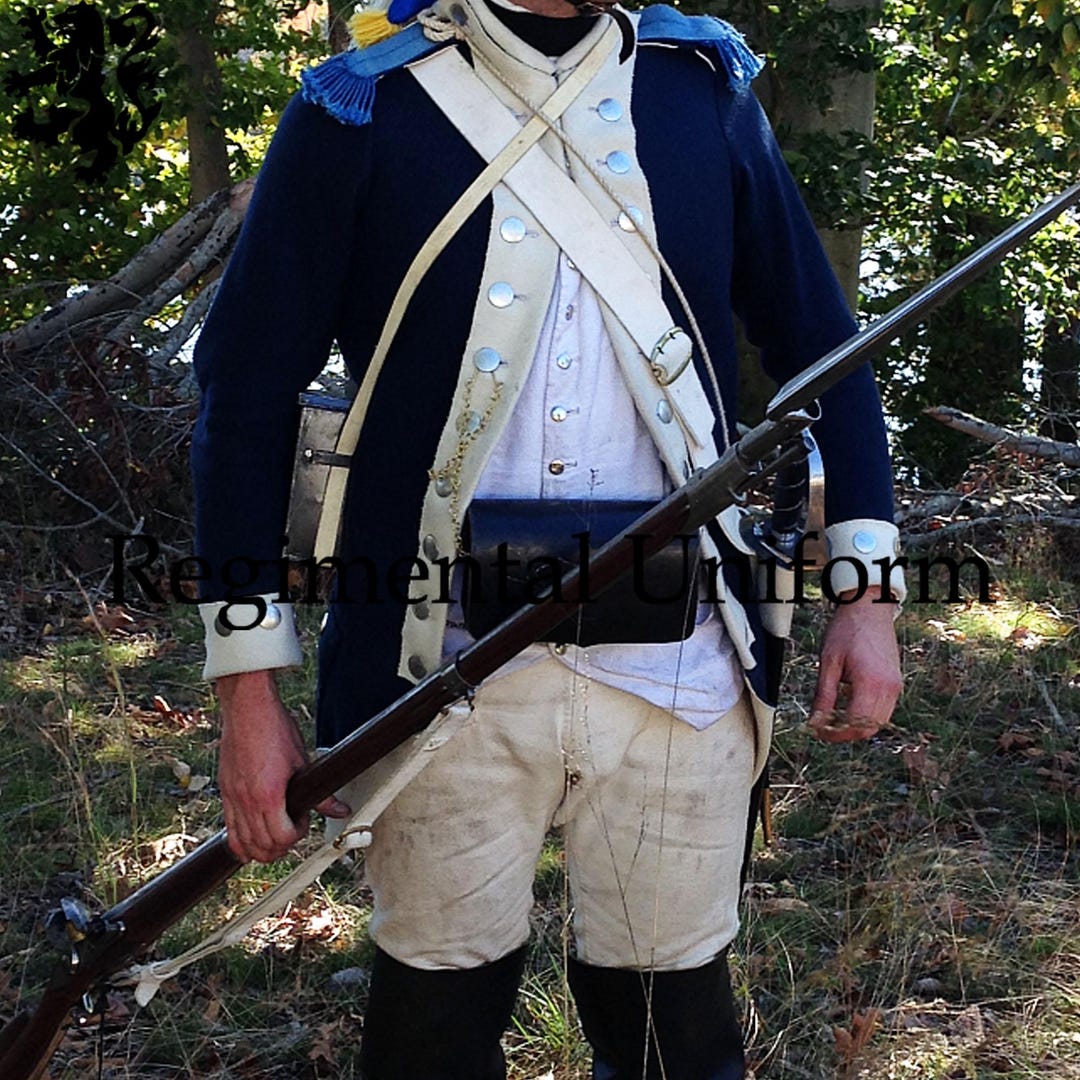 Navy Blue Wool Continental Corp Uniform: Colonial War Coat - Etsy