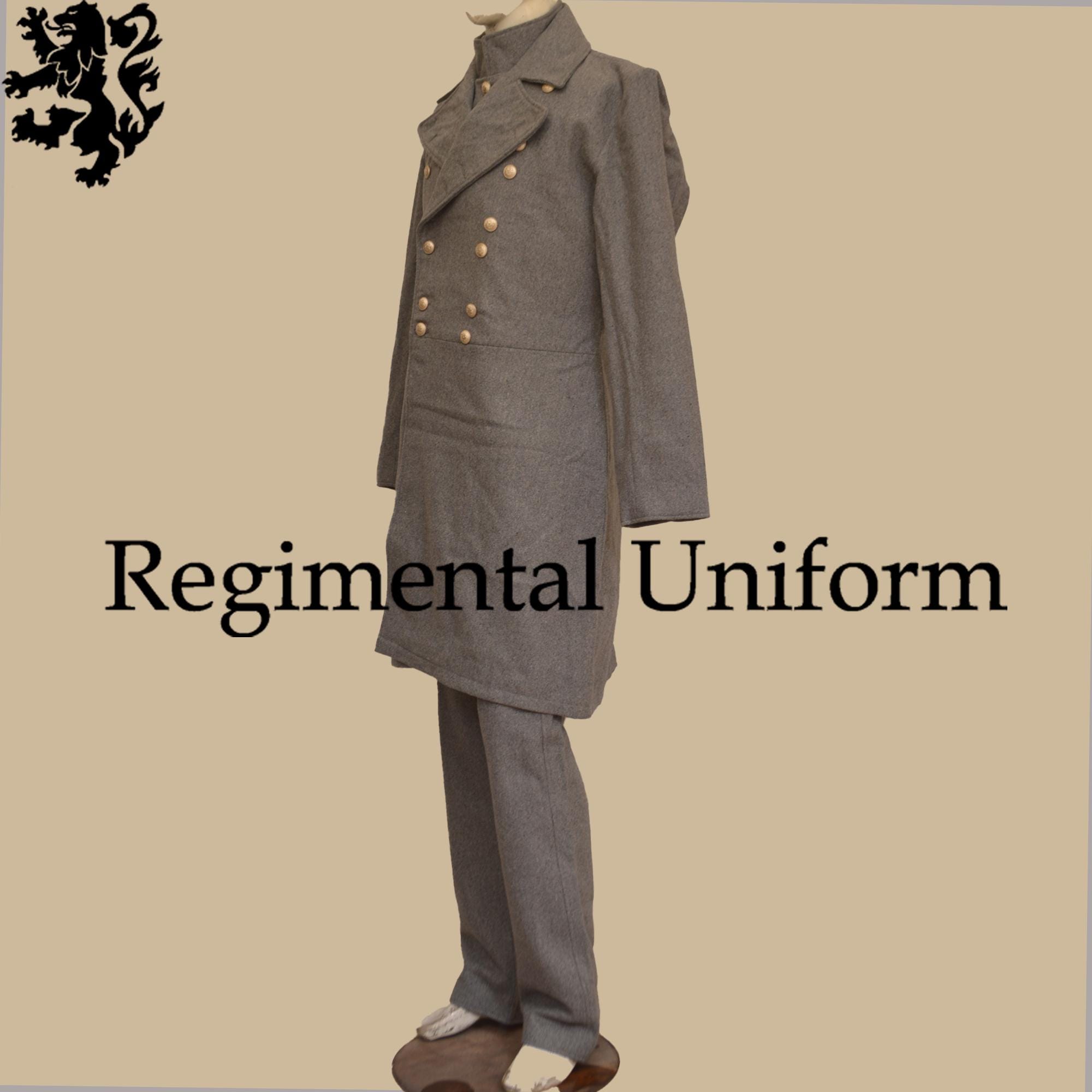 British Military Outfit, Army Civil Uniform Double Breasted Coat ...