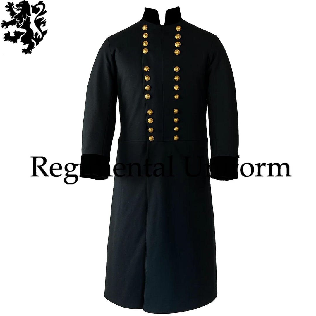 Civil War Union Officer Coat – 19th Century Military Wool Frock Coat ...