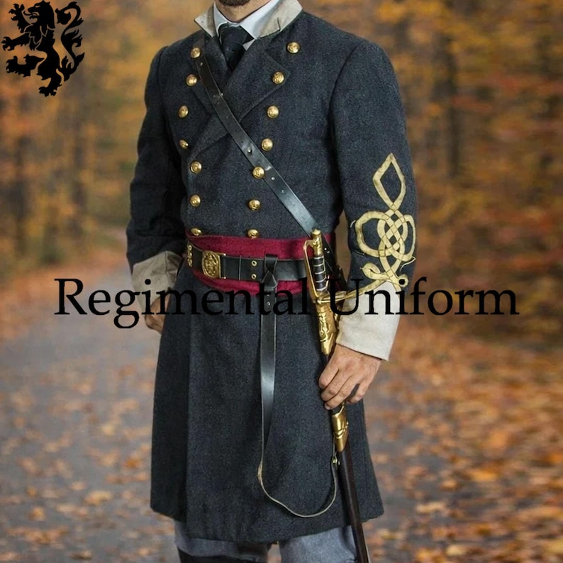 Confederate Officer Uniform Reproduction for Reenactments Civil War ...