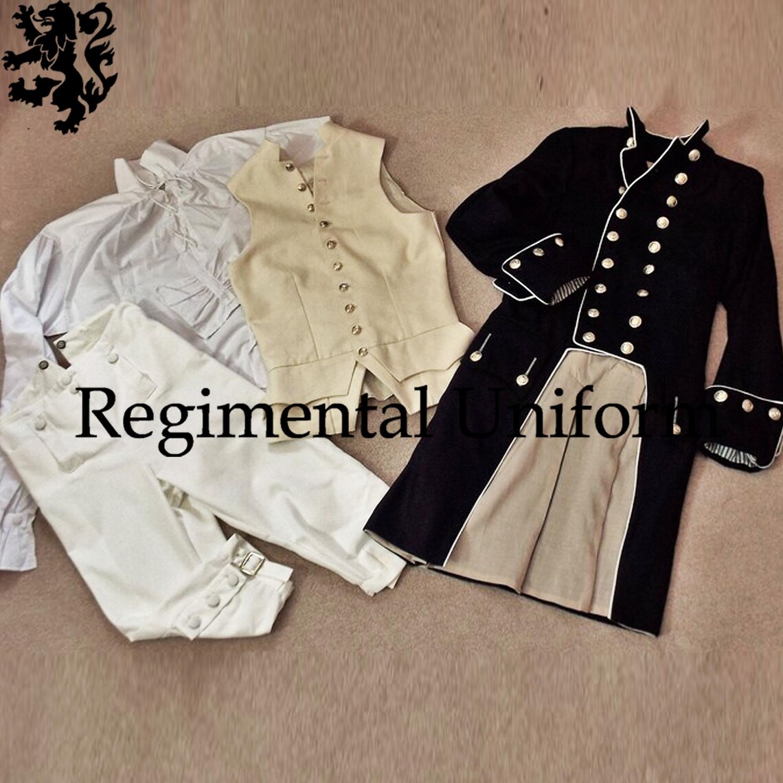 Naval Officer Uniform | 1800s Midshipman Costume | Colonial Jacket ...