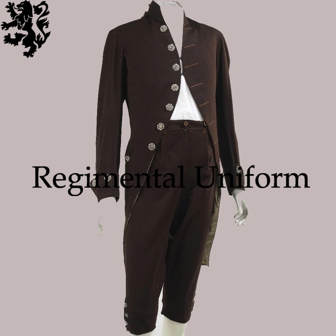 Regency Wool Coat: British Colonial Victorian Tailcoat Costume - Etsy