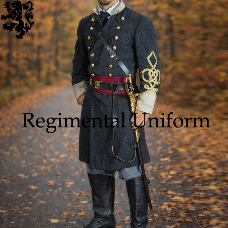 Confederate Officer Uniform Reproduction for Reenactments Civil War ...
