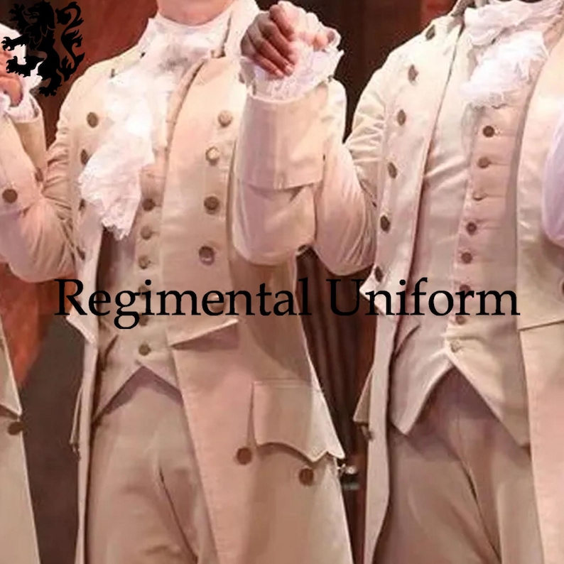Off White Wool Colonial War Uniform: Revolutionary War Costume - Etsy