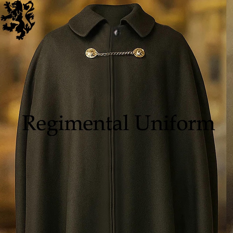 Clerical Cloak With Collar : Catholic Priest Monk Black Wool Vestments ...