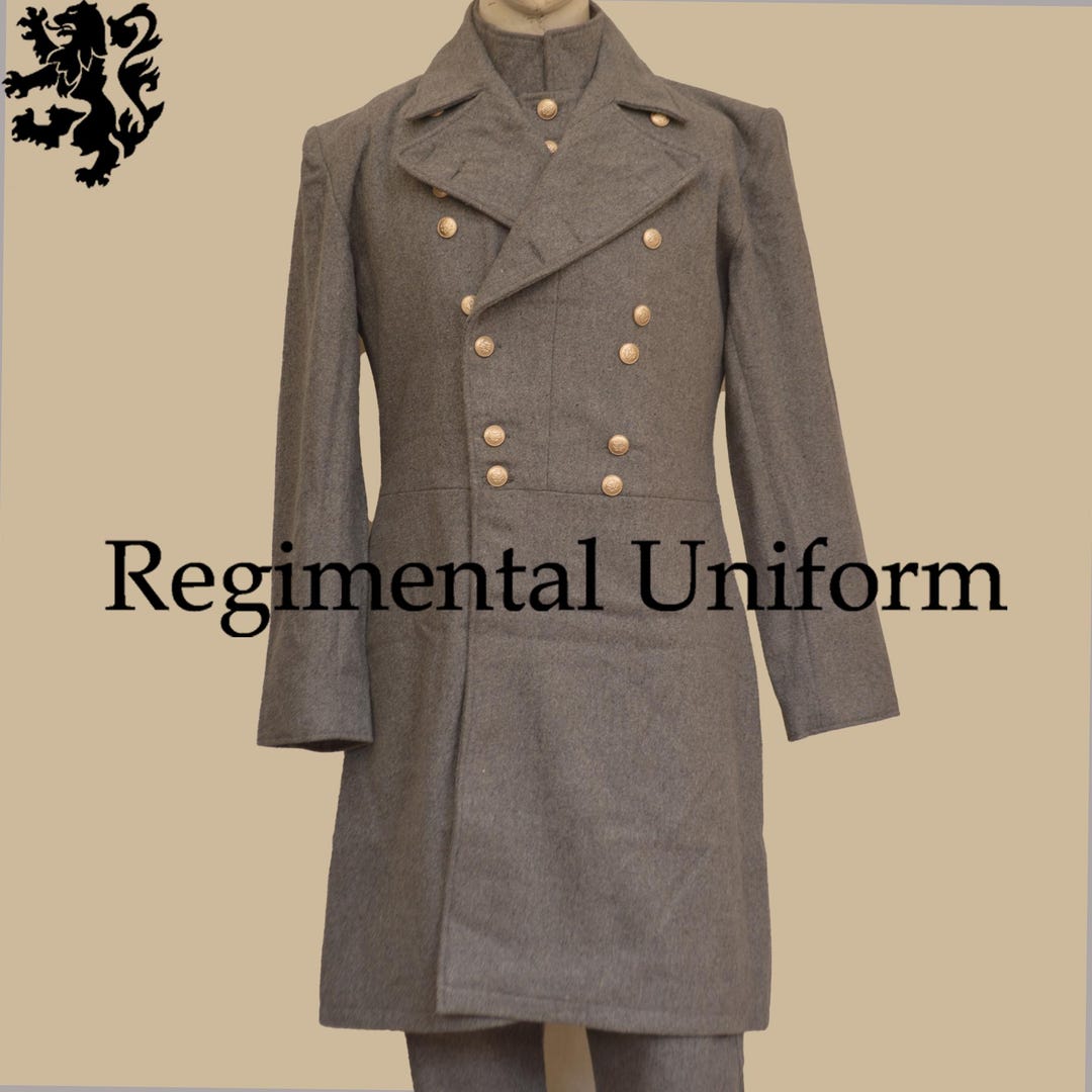 British Military Outfit, Army Civil Uniform Double Breasted Coat ...