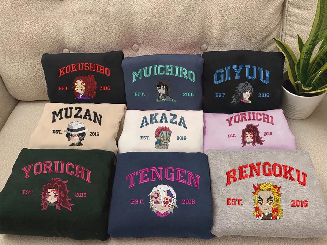 Demon Slayer Hashira Team Sweatshirt – KNY College Chibi Merch ESH1000 ...