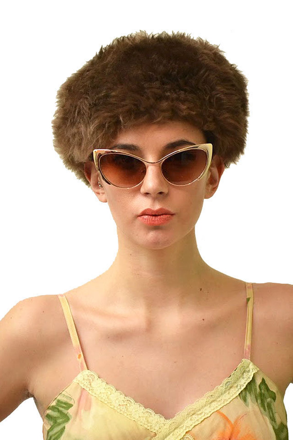 Vintage Fur Shag Hag Russian Pillbox Hat // M - Etsy