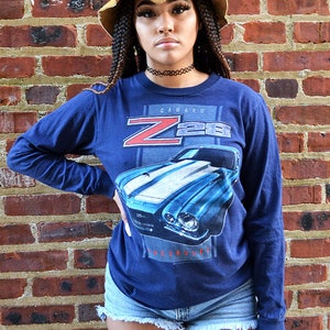 Vintage Camero C28 Muscle Car Logo Long Sleeve T-shirt // S | Etsy