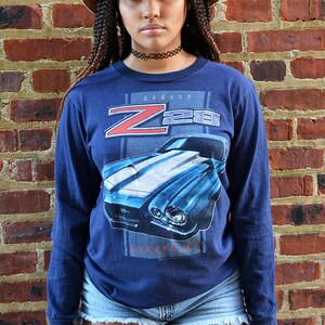 Vintage Camero C28 Muscle Car Logo Long Sleeve T-shirt // S | Etsy