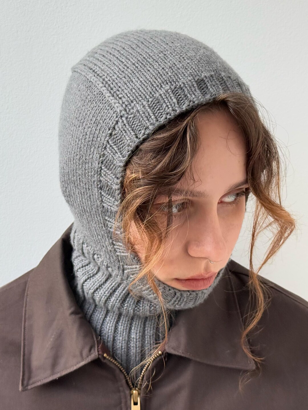 Handmade Merino Wool Balaclava – Custom Color Knit Winter Hood, Unisex ...